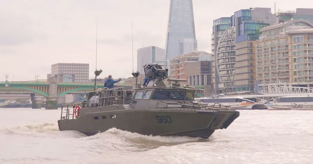 Livett's help launch the new Saab CB90 on the Thames | Livett's
